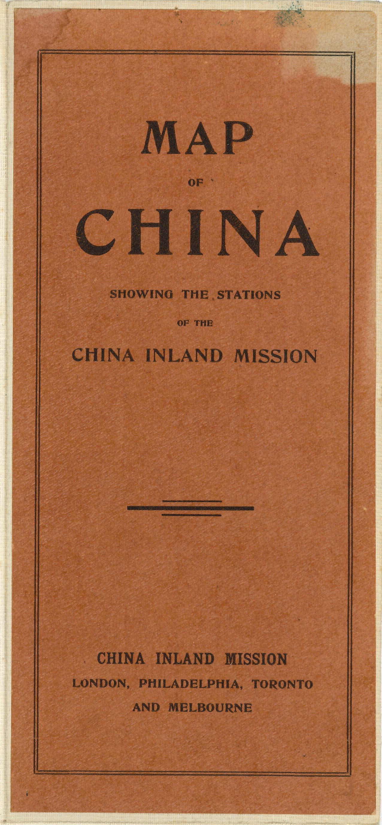 A Map of China Prepared For The China Inland Mission (1905) | Hong Kong ...